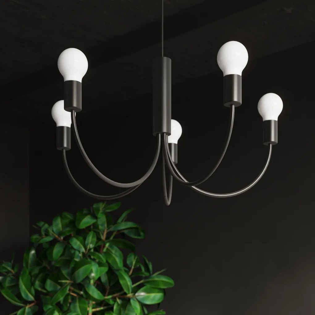 Sollux Lighting Lustr PICCOLO 3 černý