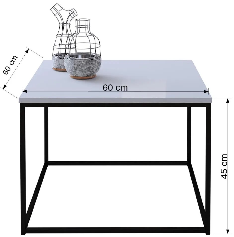 Konferenční stolek BELRET 60x60 Hlavní barva: Oak Craft