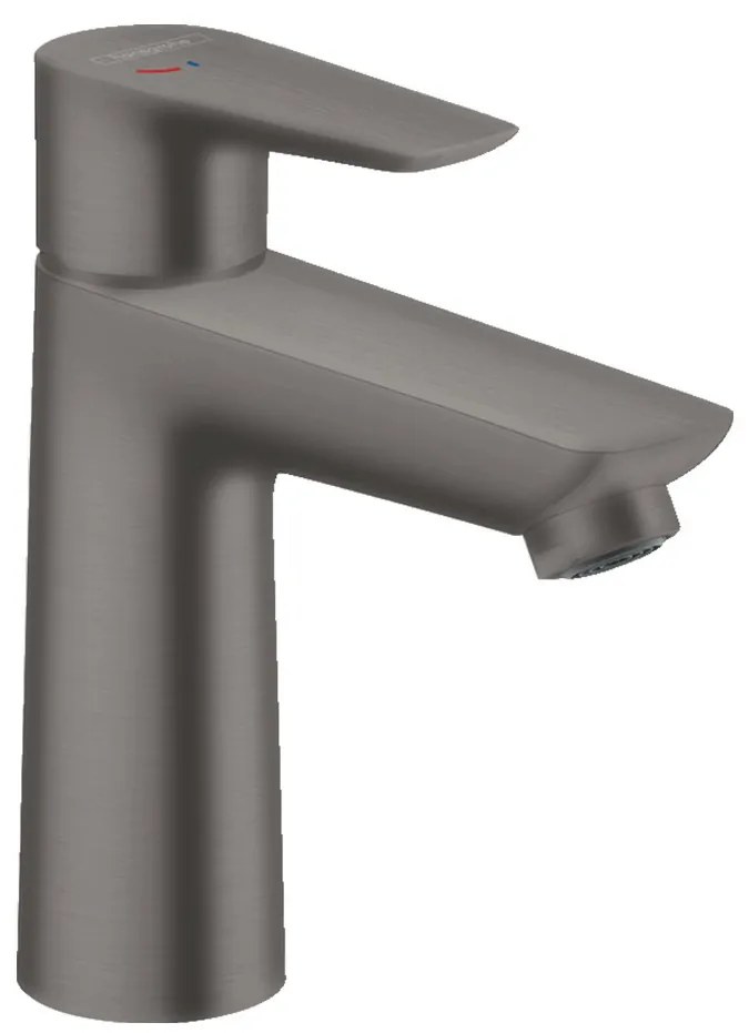 Hansgrohe Talis E, páková umyvadlová baterie 110 CoolStart s odtokovou soupravou s táhlem, kartáčovaná černá chromová, 71713340