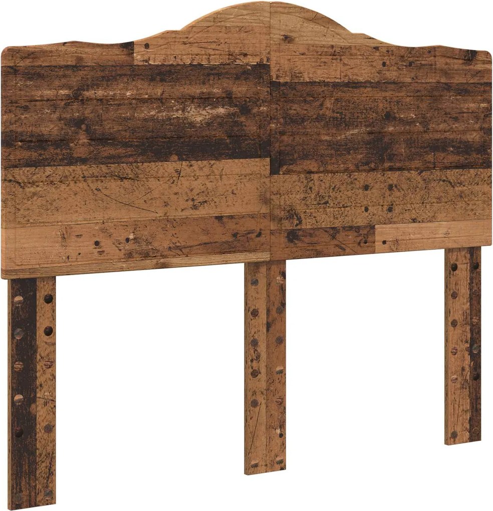 Rám postele s čelo Staré dřevo 120 x 190 cm Kompozitní dřevo 3413637