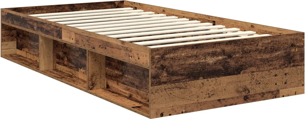 Rám postele s čelo Staré dřevo 100 x 200 cm Kompozitní dřevo 3407920