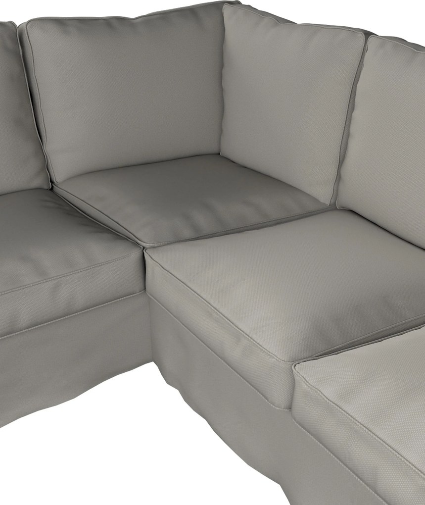 Potah na pohovku IKEA Ektorp rohová barva šedá látka pletený vzor