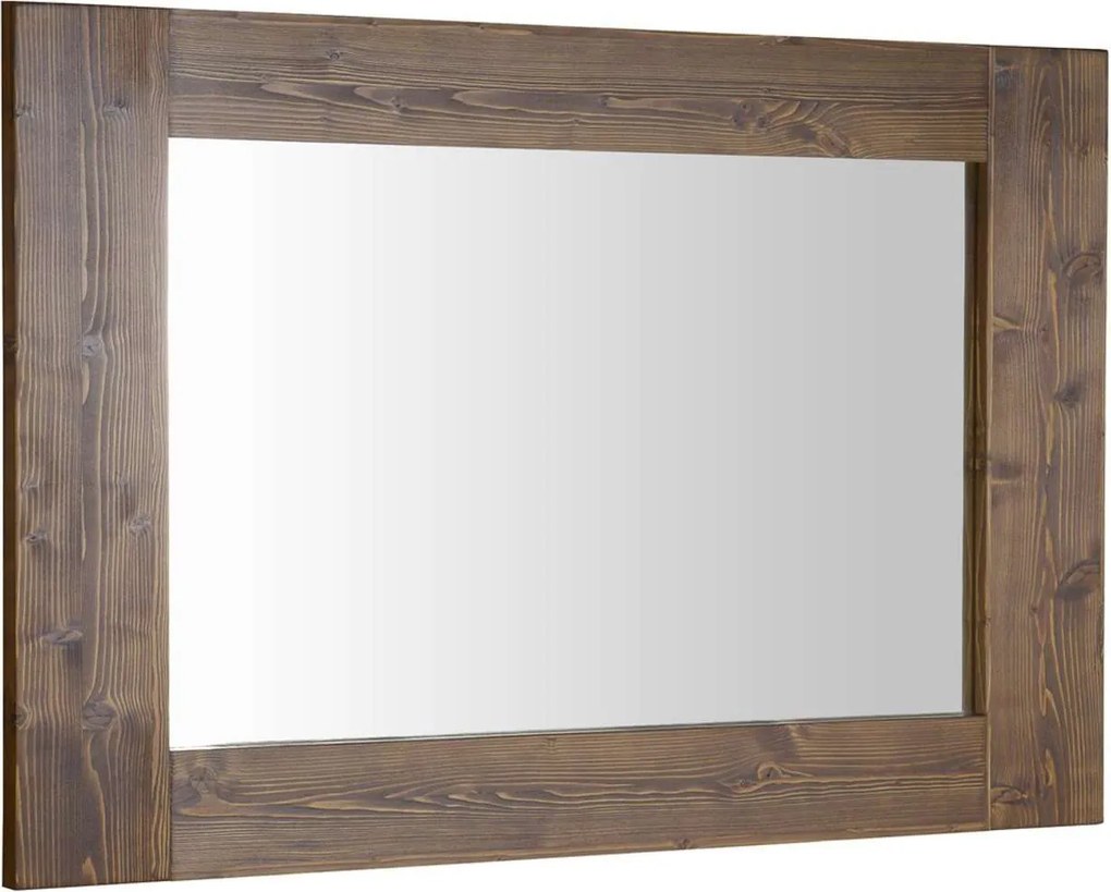 Sapho Brand - Zrcadlo v rámu 100x80 cm, mořený smrk BA056S