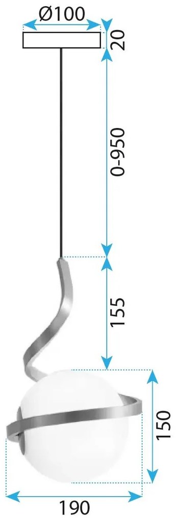 Toolight Minimalistické osvětlení Spiral APP1733-1CP zlaté