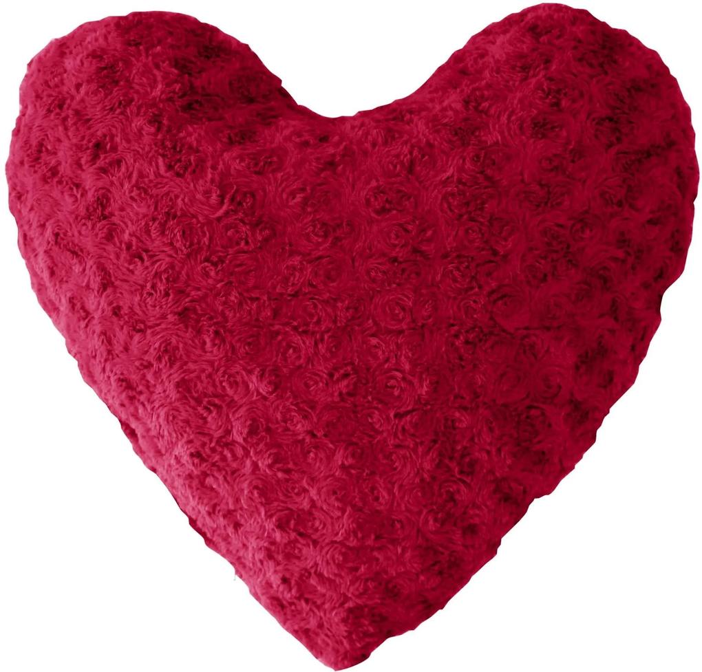 Červený polštář ve tvaru srdce HIMALAYA, 40 x 40 cm (3700273233149)