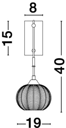 Designové nástěnné svítidlo Vario