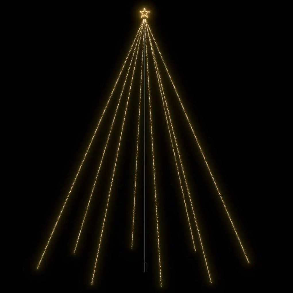 LED vánoční světelný vodopád strom dovnitř i ven 1 300 LED 8 m - Default Title