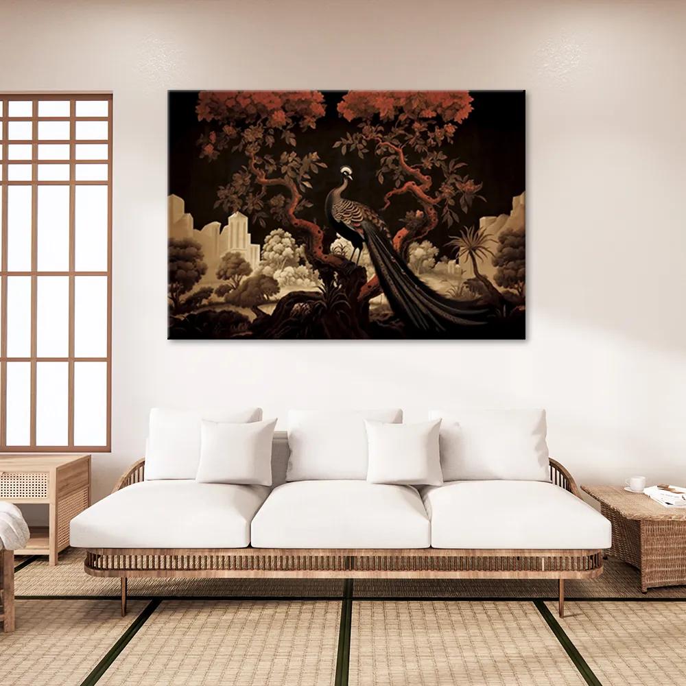 Gario Obraz na plátně Páv na stromě Rozměry: 60 x 40 cm