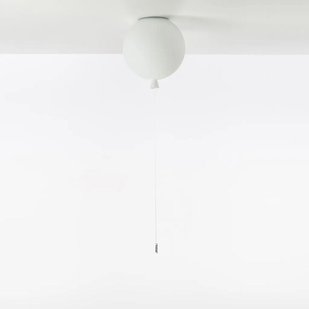 Skleněná svítidla Memory připomínající nafukovací balónky Barva: Bílá, Průměr: 300 mm, Sklo: Matné