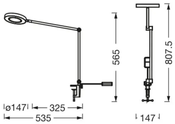 Ledvance - LED Stmívatelná lampa s klipem SUN@HOME LED/15W/230V CRI 95 Wi-Fi