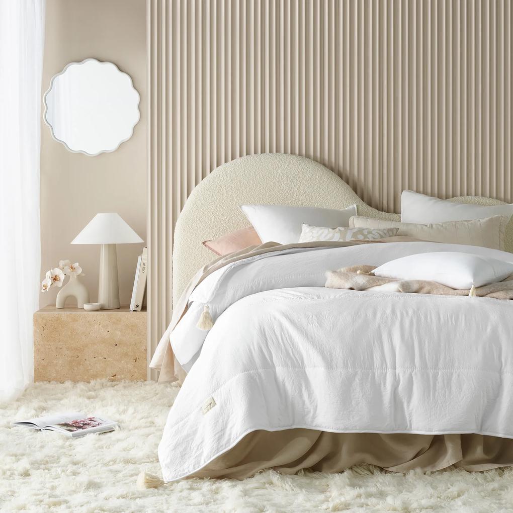 Divazo Přehoz na postel s třásněmi Noemi Barva: Světle růžová, Velikost: 240 x 260 cm