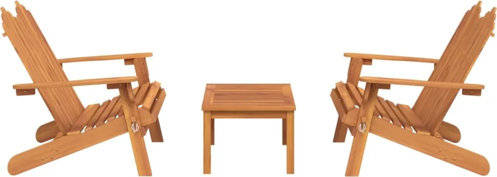3dílná sada zahradního nábytku Adirondack masivní akácie 3152133