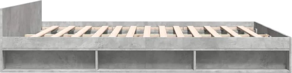 Rám postele se zásuvkami betonově šedý 180 x 200 cm kompozit 3280730