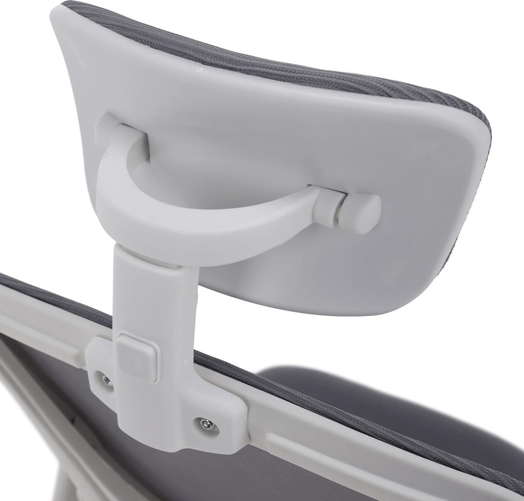 Ergonomická kancelářská židle IMPERIAL - šedá síťovina