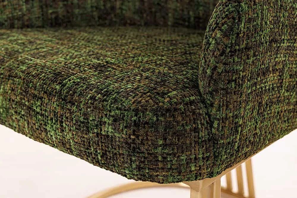 Designová jídelní židle Napayshni tmavozelená