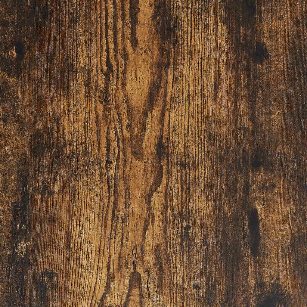 Koupelnová Skříňka S Policemi Uzený Dub 76,5X35X95 Cm