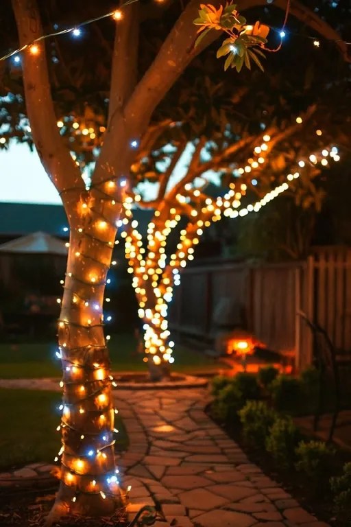 Vánoční světýlka venkovní FLASH teplá bílá 100 LED