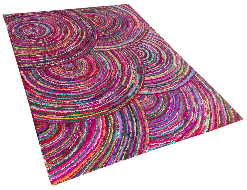 Pestrobarevný koberec s kruhy 160x230 cm - KOZAN