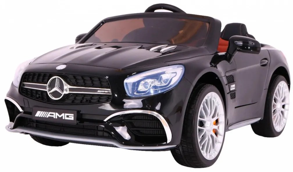 HračkyZaDobréKačky Elektrické autíčko Mercedes-Benz SL65 AMG LAK černé