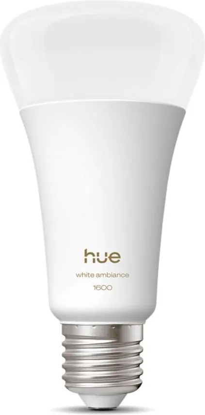 Philips Hue White Ambiance - Chytrá LED žárovka E27, 1600 lm, teplá bílá 929003855001