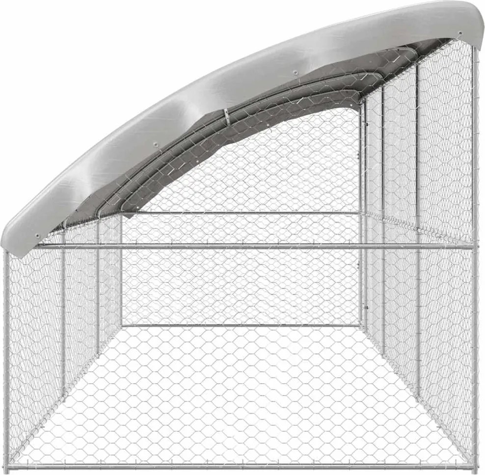 Psí kennel 3 ks Stříbrná 6 x 2 x 2 m Pozinkovaná ocel 3368329