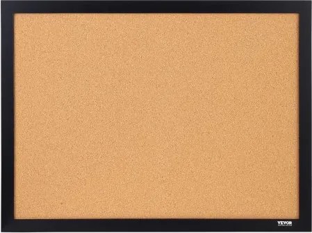 Korková nástěnka, nástěnka 91,4 × 61 cm s rámečkem na nálepku MDF