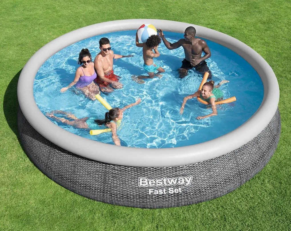 BESTWAY Fast Set Bazén 457 x 84 cm, kartušová filtrace 57313