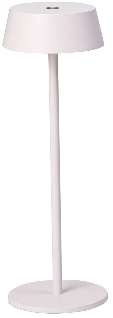Venkovní stolní LED lampa Gilberto bílá
