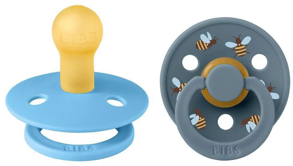 Bibs Colour Bumblebee dudlíky z přírodního kaučuku 2 ks 0 - 6 m Mushroom mix