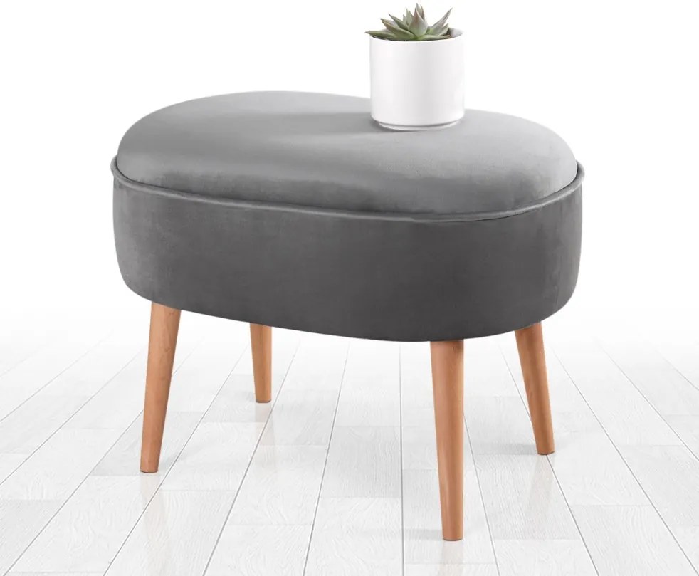 Atelier del Sofa Taburet Moile - Grey, Šedá