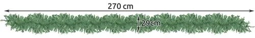 Věnec na vánoční stromeček 2,7m HQ Ruhhy 22323