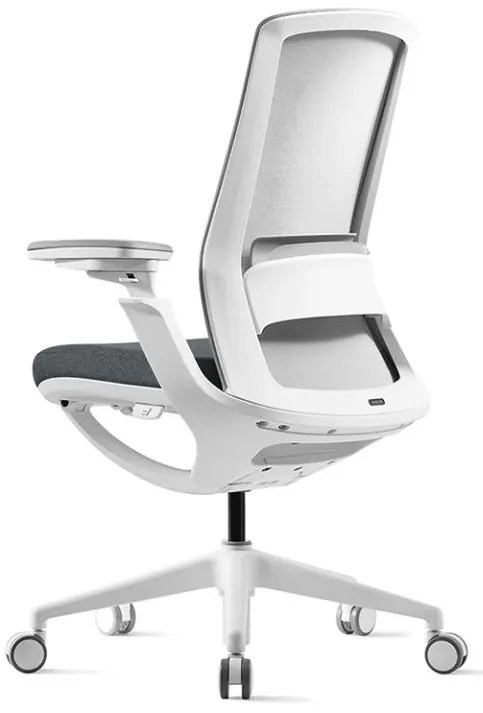 Kancelářská ergonomická židle ROLY WHITE - síťovina Světle modrá