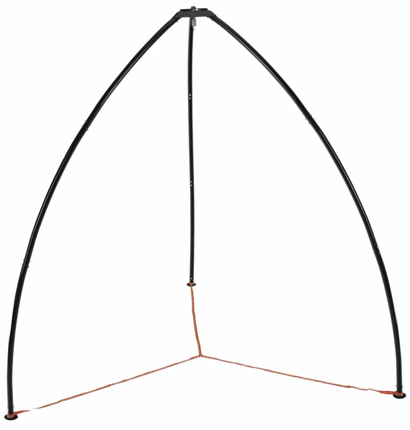 Kondela Stojan na závěsné křeslo, černá, HAKI