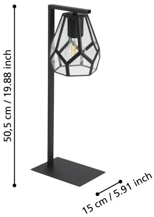 Eglo 43646 - Stolní lampa MARDYKE 1xE27/40W/230V
