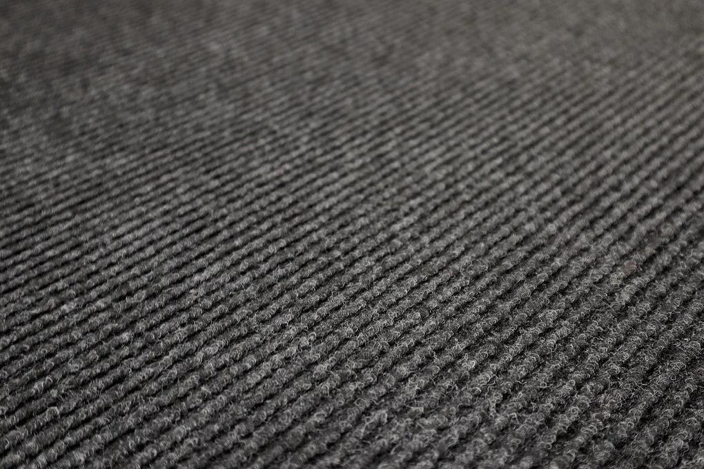 Vopi koberce Kusový koberec Quick step antracit kulatý - 80x80 (průměr) kruh cm