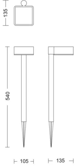 Philips - LED Solární lampa VYNCE LED/1,5W/3,7V 1500 mAh IP44