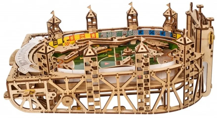 Ugears 3D dřevěné mechanické puzzle Harry Potter - Quidditch Pinball