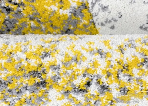 Breno Kusový koberec ALORA A1012 Yellow, 160x230 cm, Vícebarevné/Žlutá