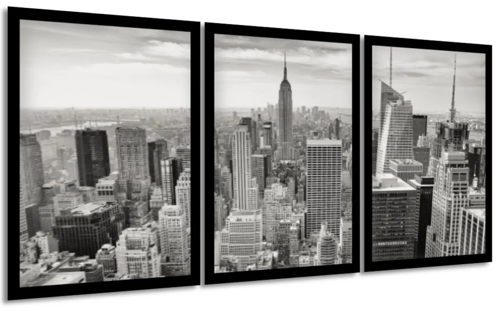 Gario Sada plakátů New York City Barva rámu: Bílá, Velikost: 99 x 45 cm