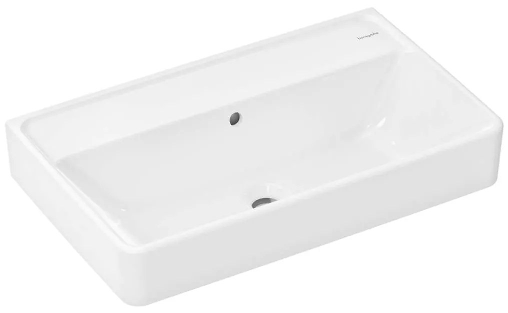 Hansgrohe Xanuia Q - Umyvadlo 65x39 cm, s přepadem, bez otvoru pro baterii, SmartClean, bílá 61129450