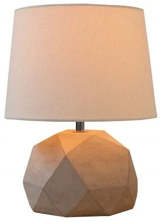 Deflee 2SET stolní lampa CEMENT II BEIGE 37664SETbetonová směs, látka  25 cm x 18 cm x 25 cm