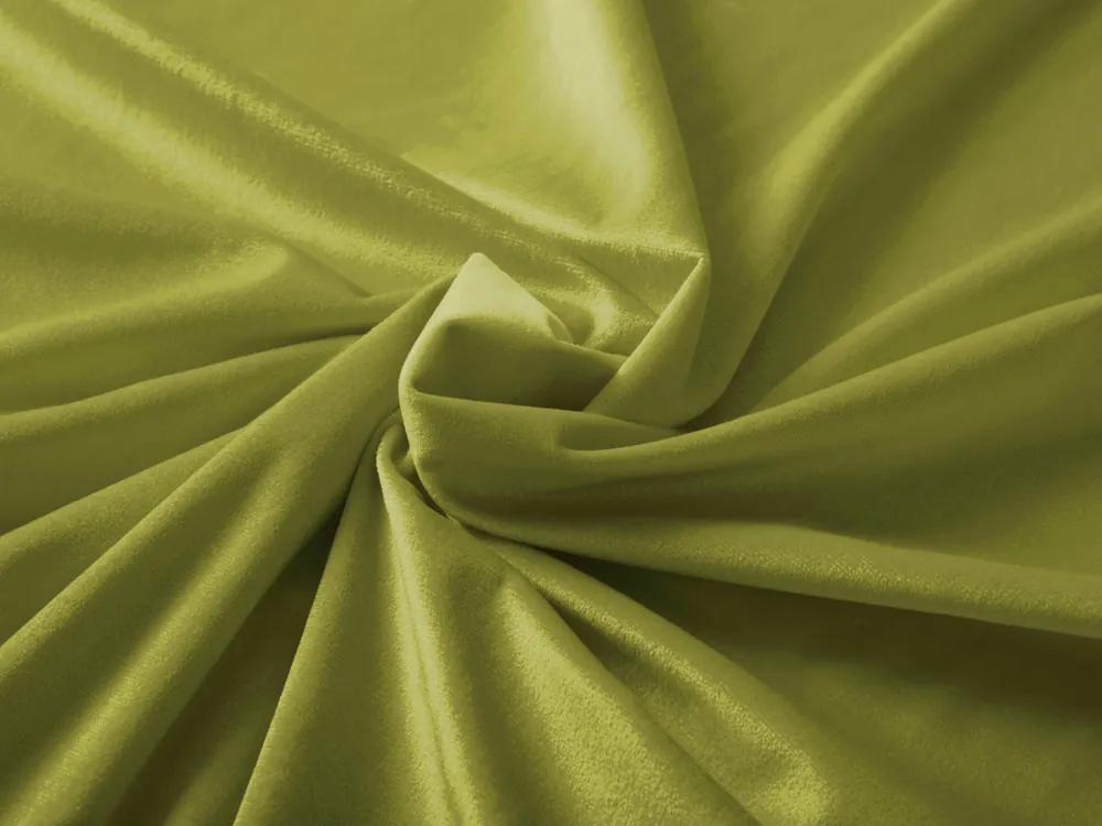Biante Sametový polštář válec bonbon SV-032 Světle zelený 15x100 cm
