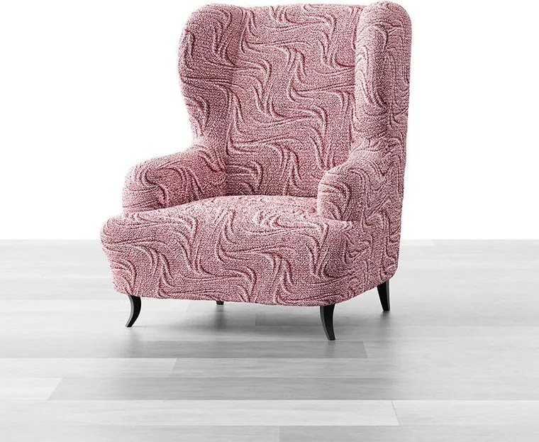 Bielastické potahy BRILLANTE bordó křeslo ušák (š. 60 - 110 cm)