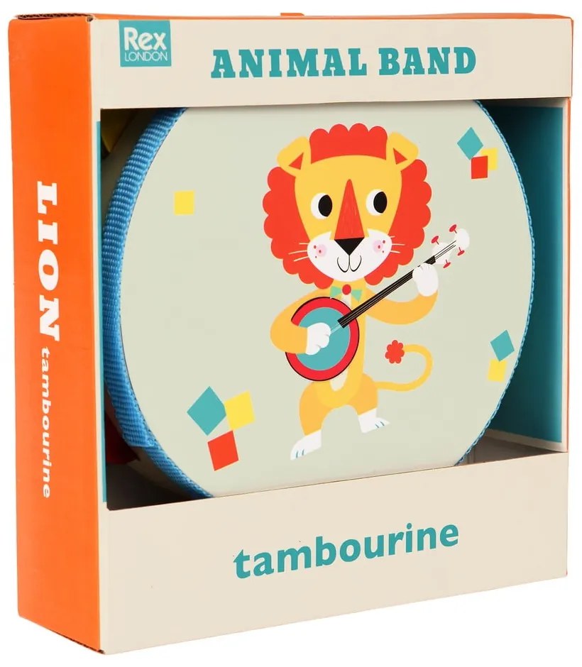 Hudební hračka Tambourine Animal Band – Rex London