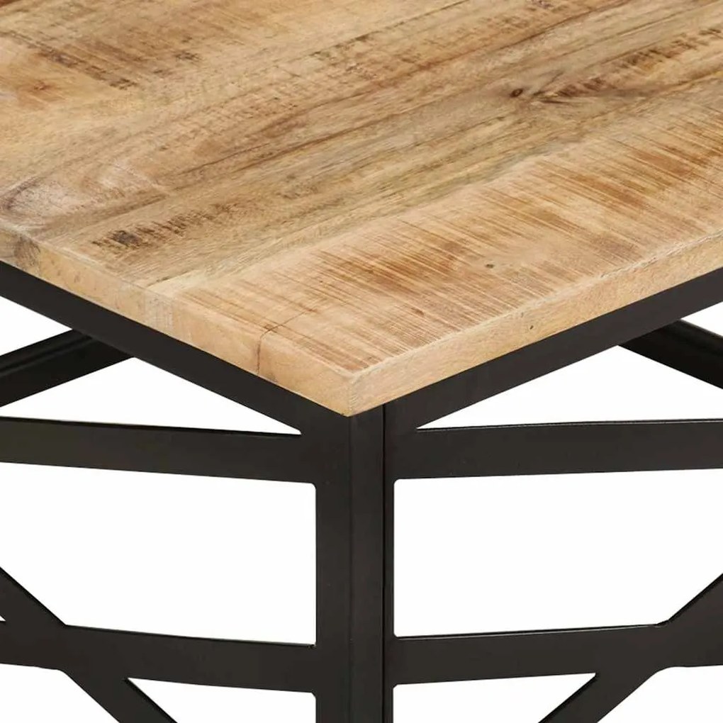 Konferenční stolek 68 x 68 x 35 cm masivní mangovníkové dřevo 287364