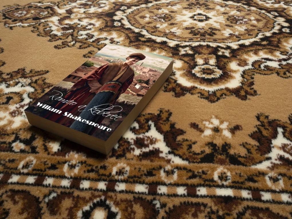 Alfa Carpets  Kusový koberec TEHERAN T-102 beige kruh - 160x160 (průměr) kruh cm