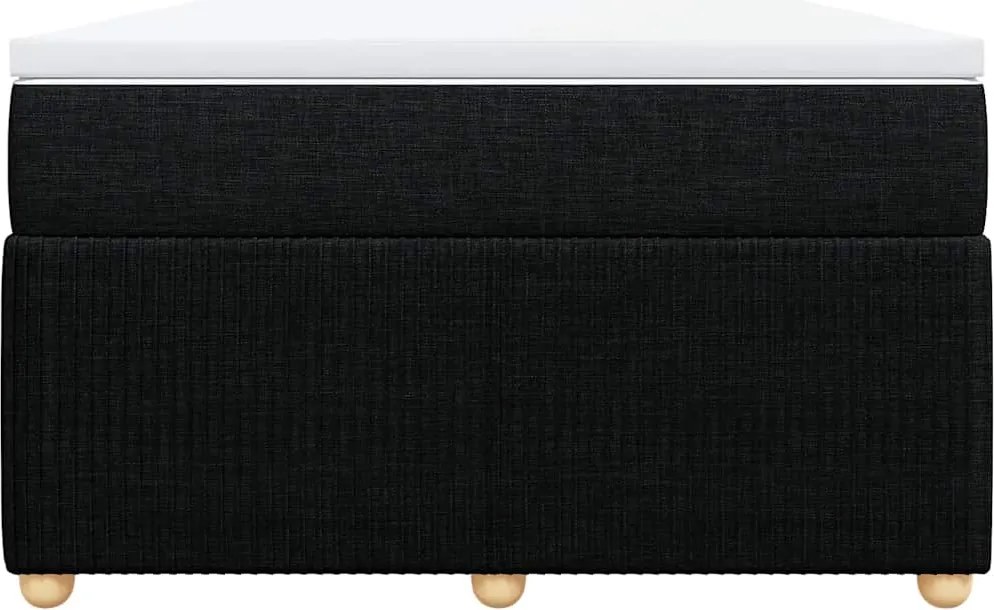 Box spring postel s matrací černá 120x190 cm textil 3285555
