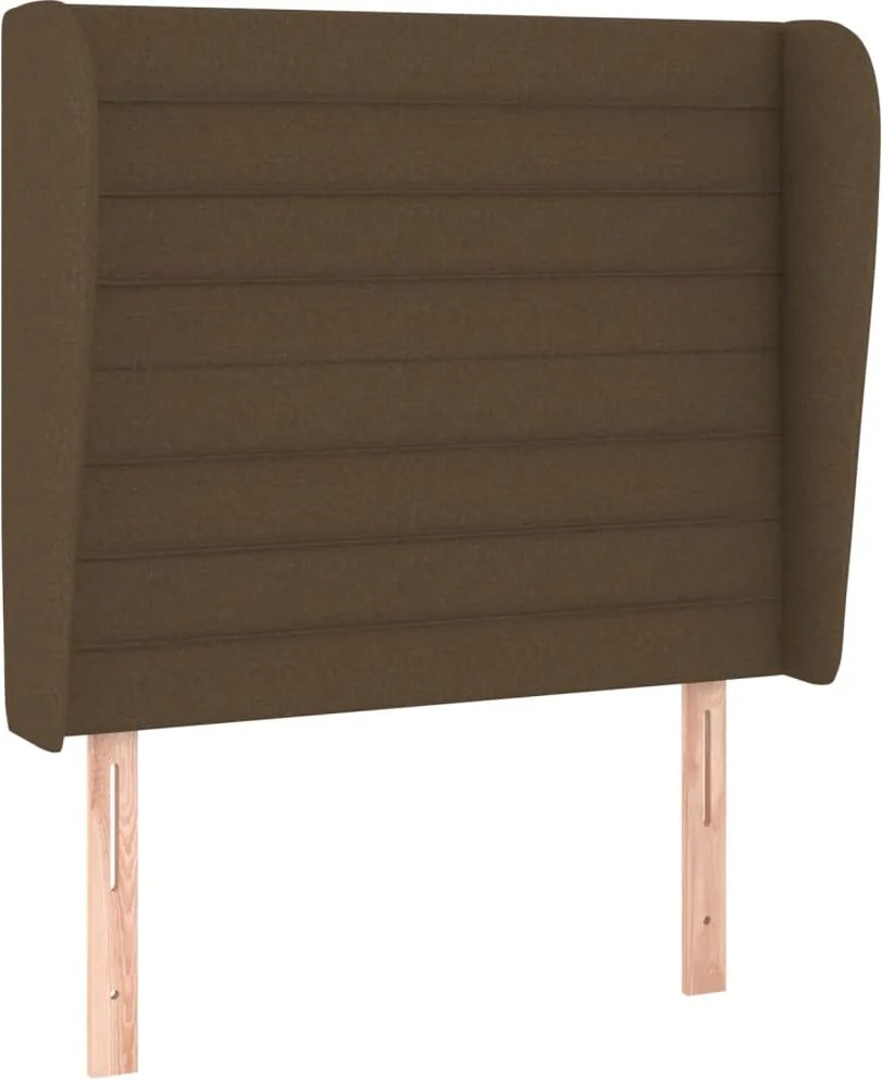 Box spring postel s matrací tmavě hnědá 80x200 cm textil 3128000