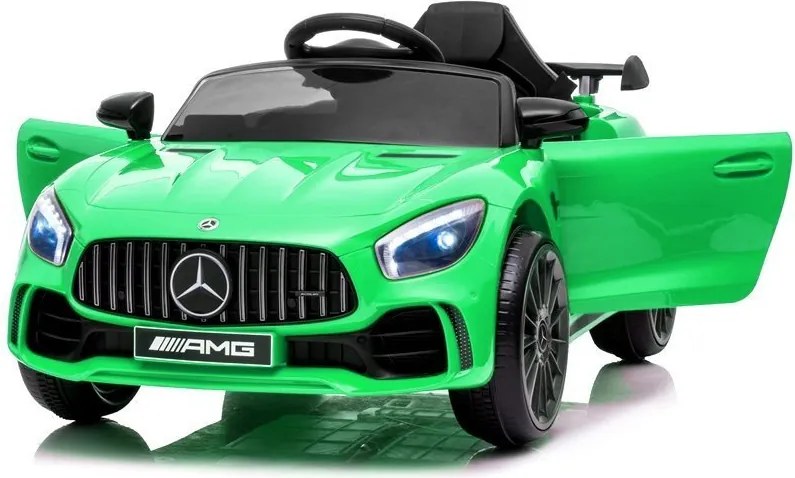LEAN CARS Elektrické autíčko Mercedes AMG GT R, LED, MP3, zelené