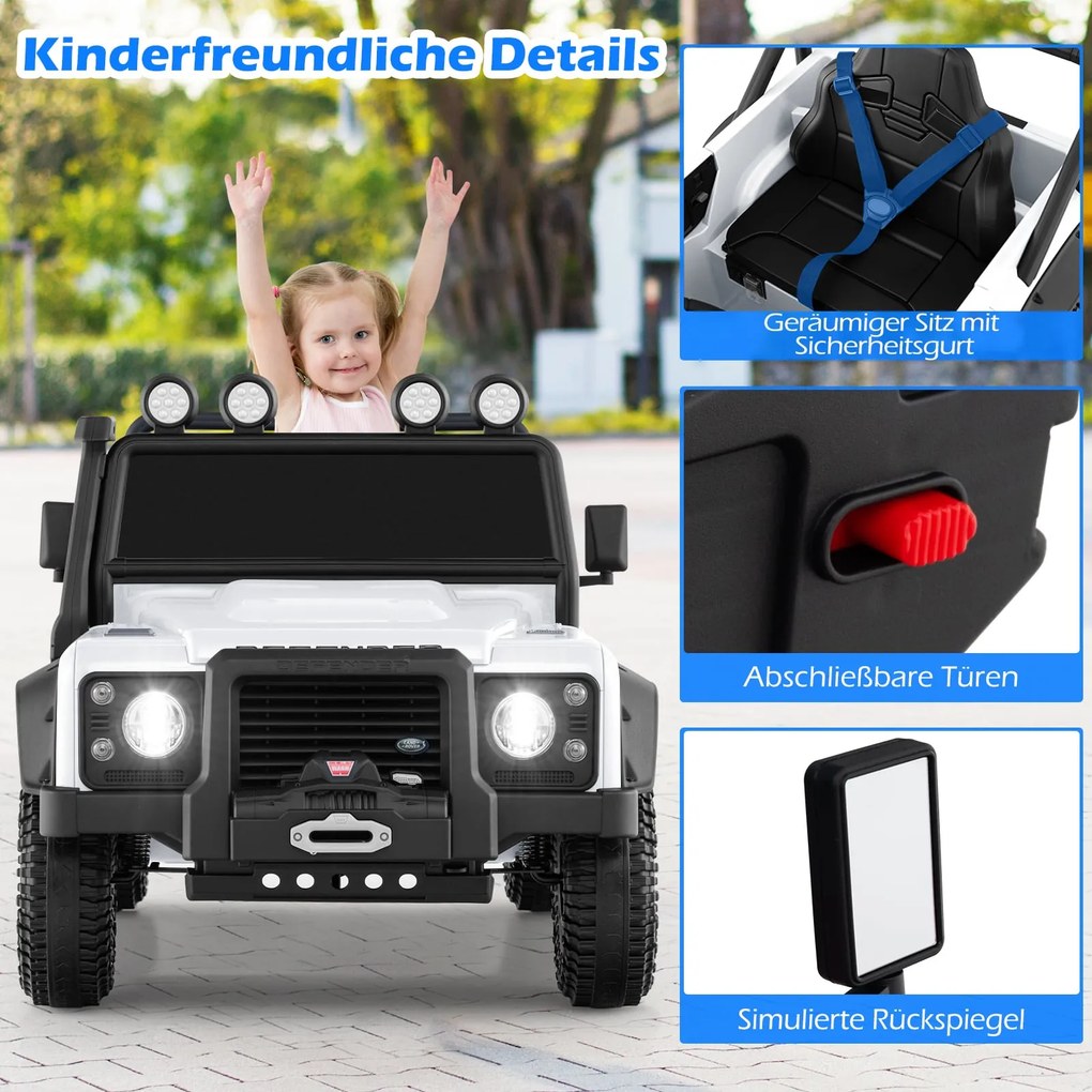 Costway Elektrické vozítko Land Rover Defender dětské elektrické vozítko